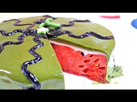 Watermelon Glacage Cake with Aojiru Recipe Summer Recipes – Hey! It’s ...