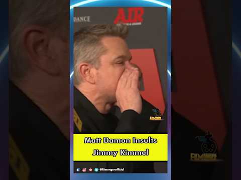 Matt Damon Insults Jimmy Kimmel On The Red Carpet🤣