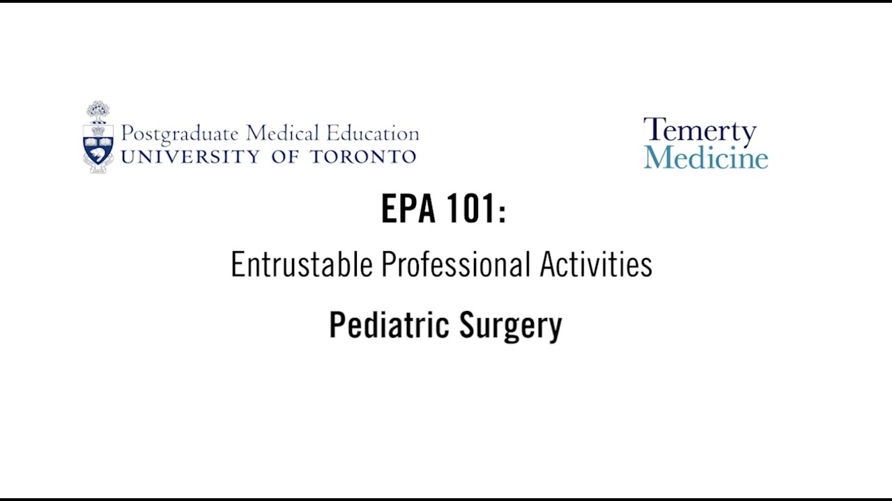 EPA 101 Paediatric Surgery