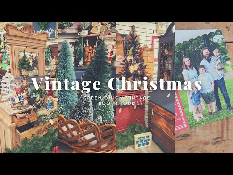 Vintage Christmas Shop-With-Me | Antique Christmas Displays | Custom Christmas Cards