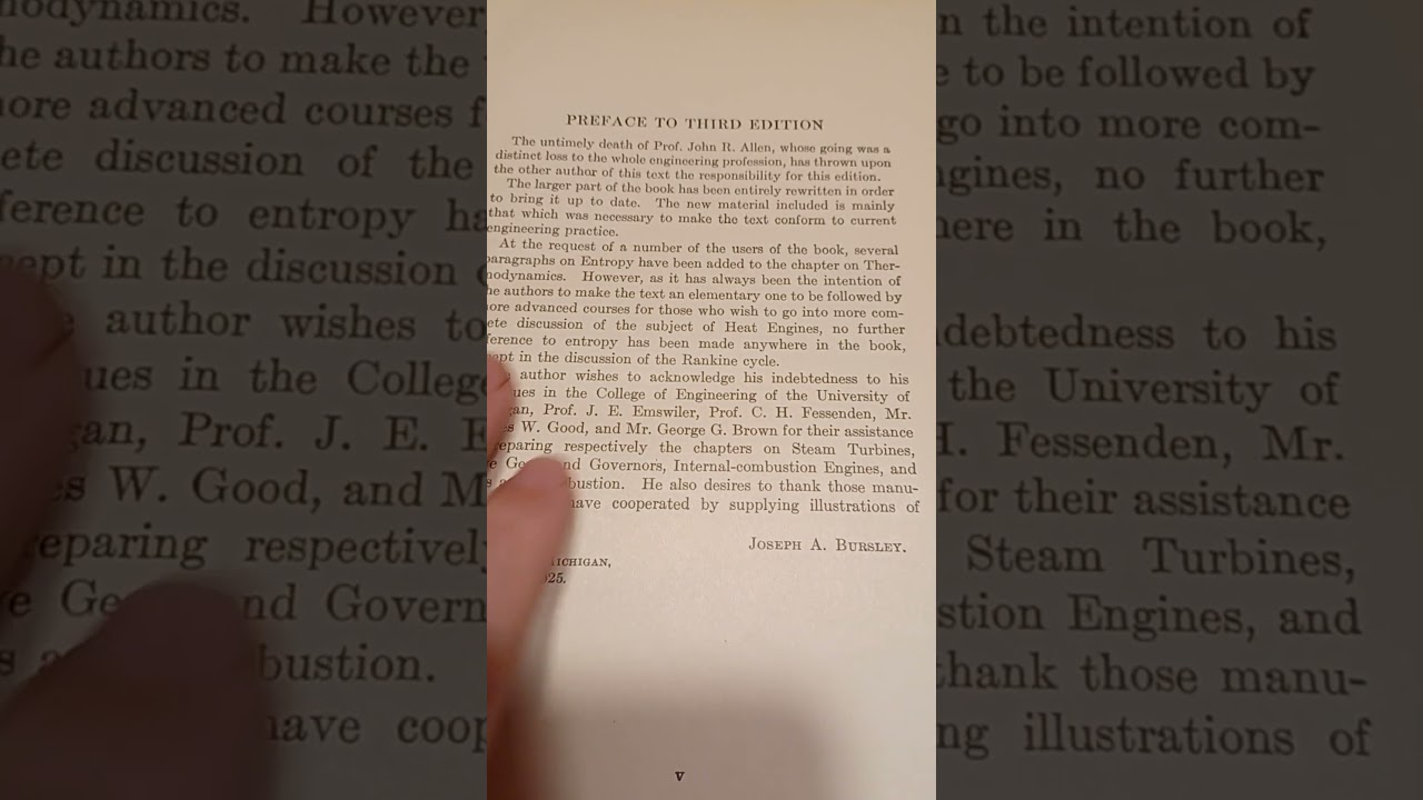 1925  hardcover Heat Engines Book on Properties of Gas & Steam Engines with copious notes #steam