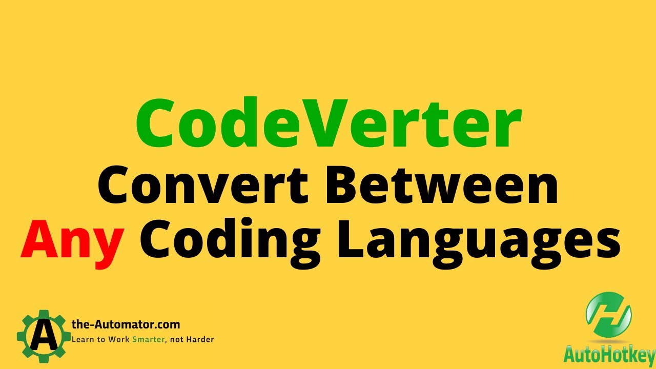 😲Easily Convert Code between Any Coding Language with CodeVerter❗