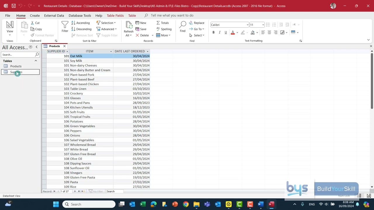 2024 N5 Admin & IT Exam | Intro and Database Table