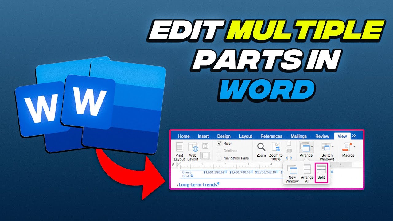 ✏️ How to Edit Multiple Parts of a Word Document at Once
