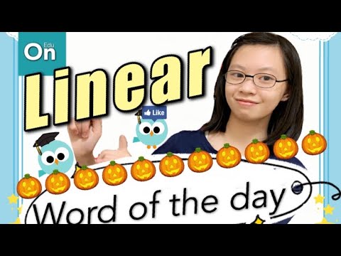 Word of the day : Linear #learnenglish #英語單詞 #vocabularyenglish