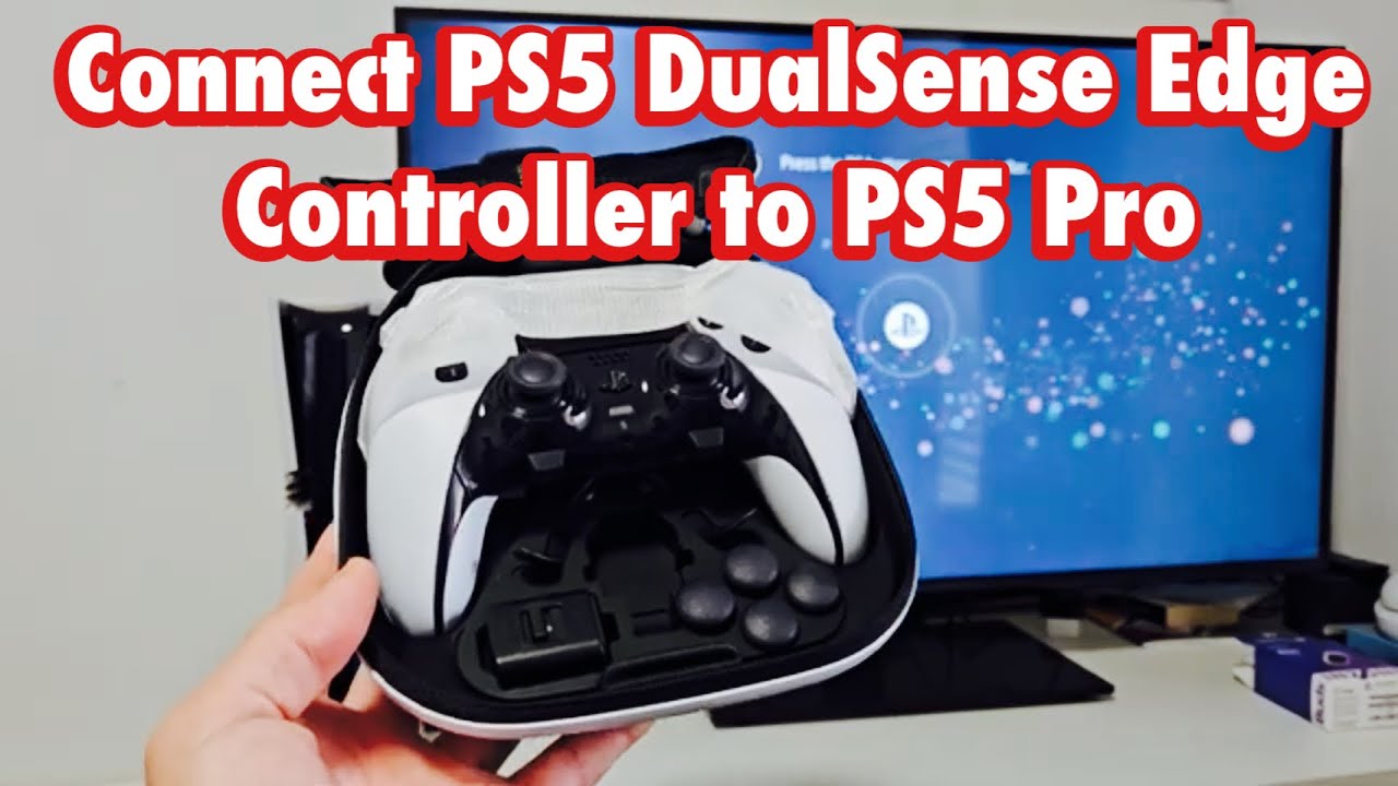 Connect PS5 DualSense Edge Controller to PS5 Pro Console