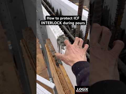 How to protect ICF Interlock during pours? #buildingtips #icf #insulated #construction