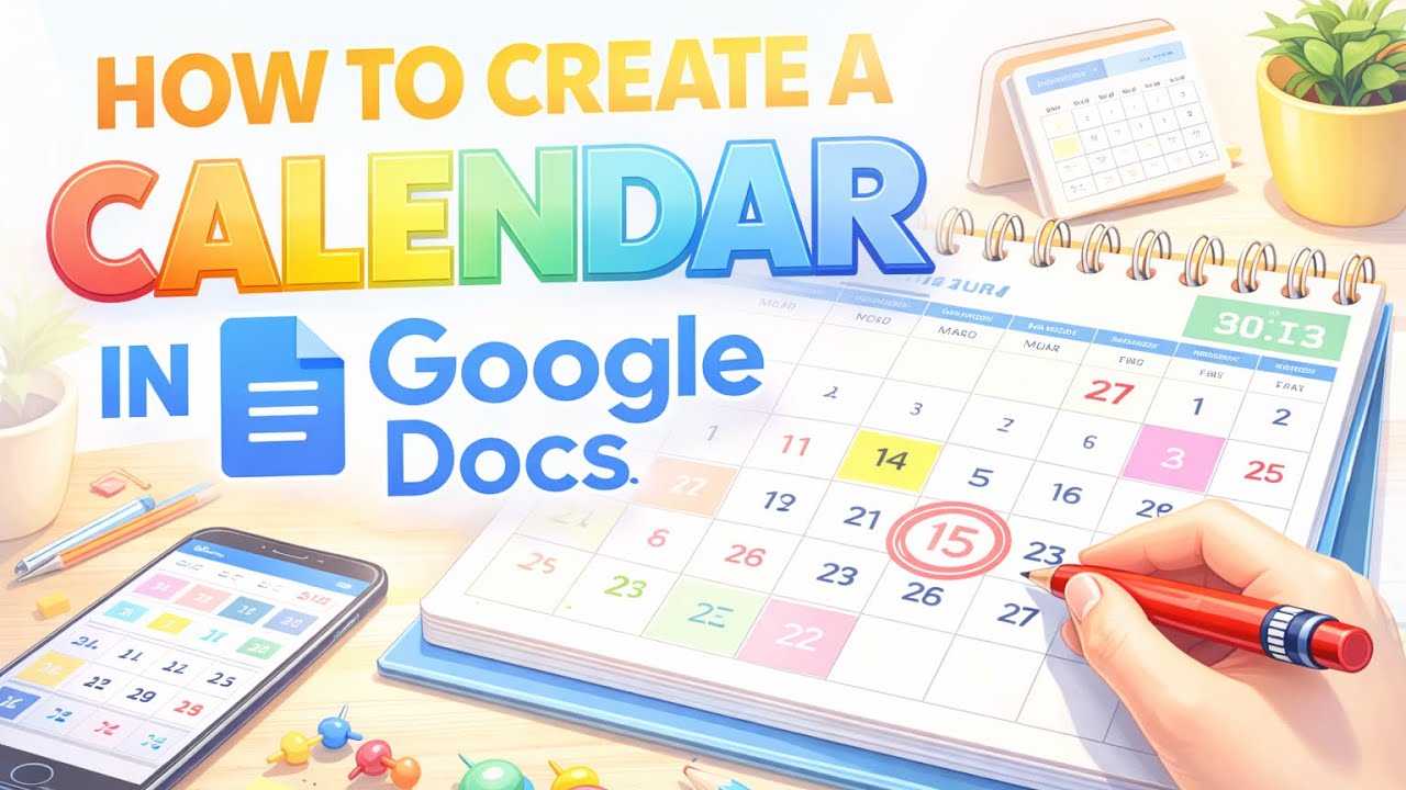 How to Create a Calendar in Google Docs: Tutorial