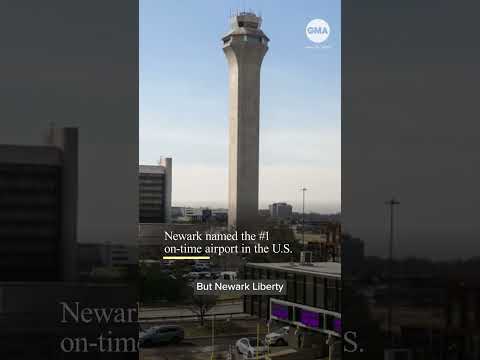 Newark named the No. 1 on-time airport in the U.S. #shorts
