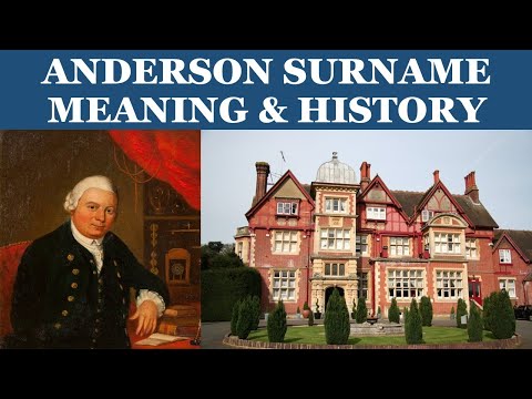 Anderson Surname History