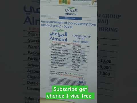 dubai almarai group jobs #shortsfeed #duabijobs