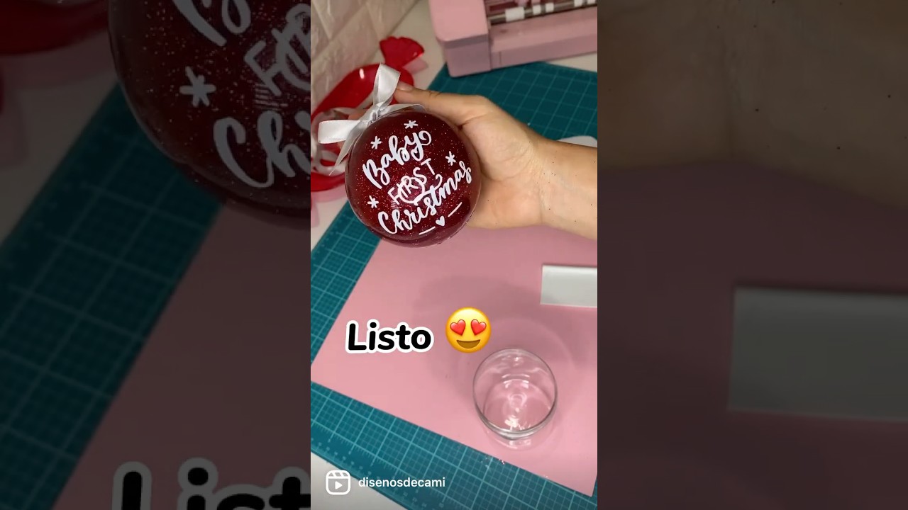 Esfera Con Glitter  Personalizada 