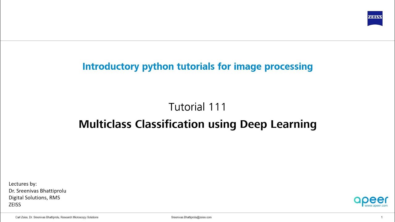 Tutorial 111 - Multiclass Classification using deep learning