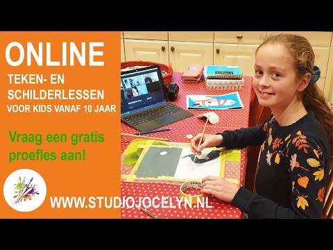 Online Teken- en schilderles voor kinderen - Studio Jocelyn