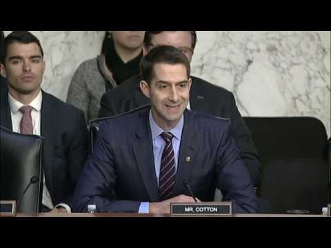 November 13, 2019: Senator Tom Cotton Q&A at Joint Economic Committee Chairman