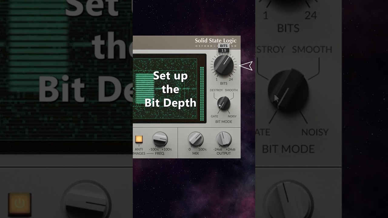SSL's Digicrush lo-fi bit crusher in action on drums!  #plugins #musicproduction #solidstatelogic