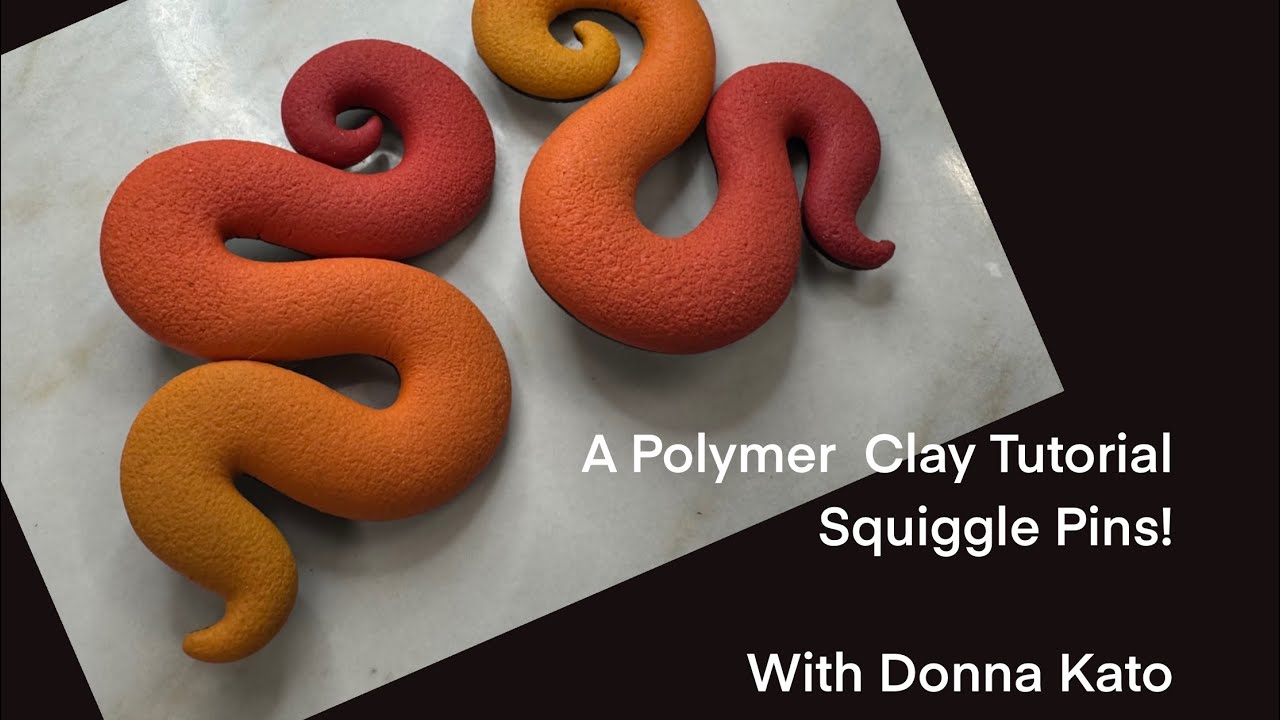 A Polymer Clay Tutorial: The Squiggle Pin!