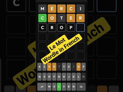 | Le Mot | Wordle by Krish | August 8 Wordle in French | How to Play wordle in French | Shorts |