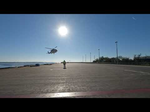 Sikorsky S92 Landing Port of Brunswick Georgia March 2023