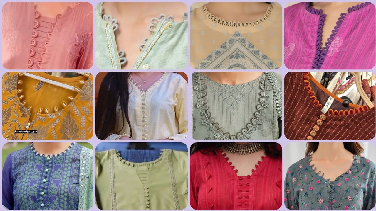 Very Stylish Loop Neck Designs 2026/ Beautiful Gala Designs for Summer & Eid/Stylish Loop Gala Ideas