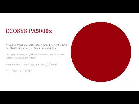 Kyocera Ecosys PA6000x, PA5500x, PA5000x und PA4500x
