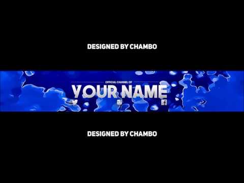 FREE BLUE COOL PHOTOSHOP BANNER TEMPLATE | PHOTOSHOP CS6