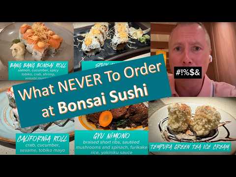 Bonsai Sushi Review and Menu | Carnival Cruise Line