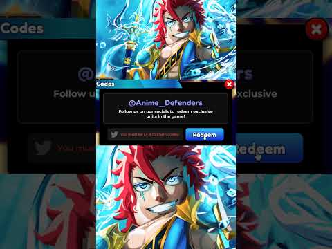 ALL NEW ROBLOX ANIME DEFENDERS CODES
