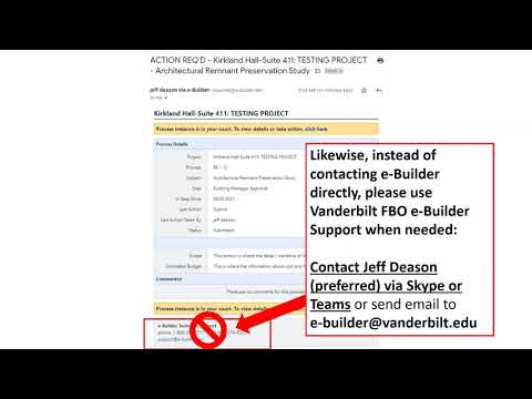 eBuilder Resources | Facilities Department | Vanderbilt University