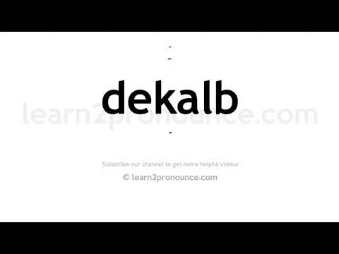 How to pronounce Dekalb | English pronunciation