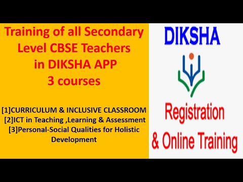 CBSE TRAINING for teachers IN DIKSHA