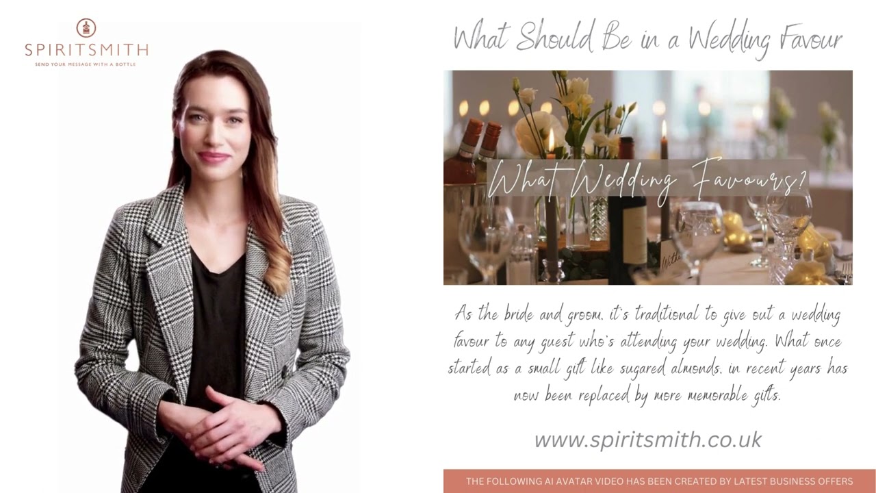 What Should Be in a Wedding Favour | SpiritSmith | London