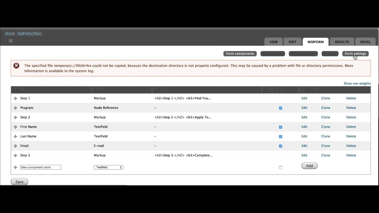 Drupal Webform - Using tokens with external redirect
