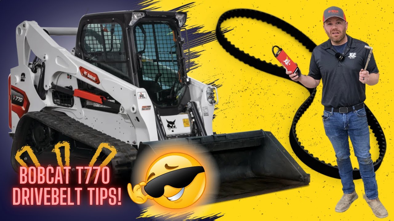 Bobcat T770 Drive Belt Tips & Information! #bobcatequipment #farming #construction