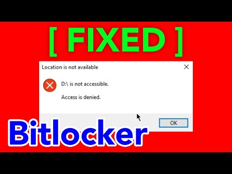 [FIX] Access Denied When Opening Bitlocker Encrypted Drive