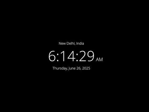 🔴 LIVE | Clock / Current time in New Delhi, India Clock / what time is it now