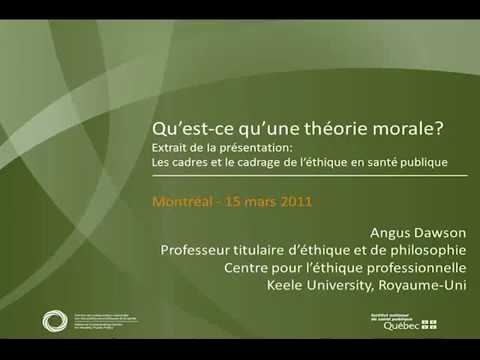 Qu'est-ce qu'une théorie morale?