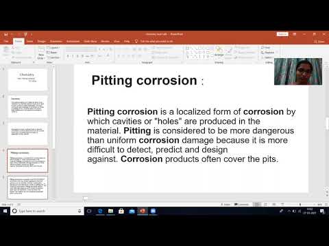 Pitting corrosion