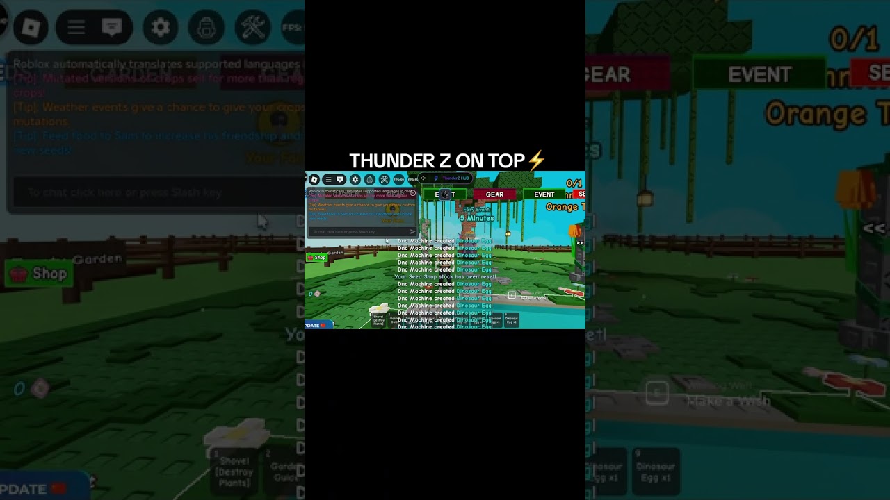 [New ✨] ThunderZ⚡ Unlimited Egg Script 🥚 | Grow A Garden | Roblox #gag #growagarden #roblox #script
