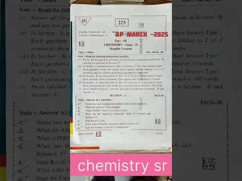 Ap March -2025 chemistry - II