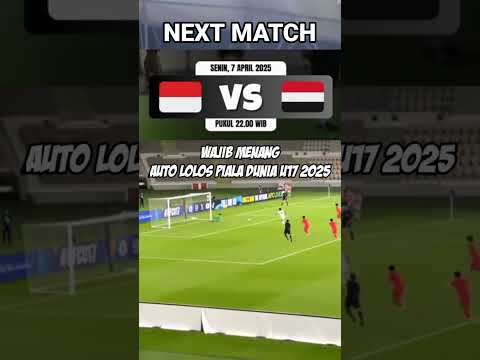 Live Timnas Indonesia U17 VS Yaman U17 Piala Asia U17 2025 Saudi Arabia