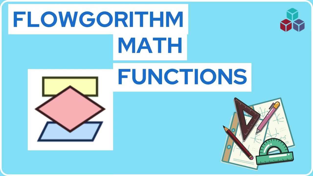 Flowgorithm Math Functions #testingdocs #education #flowchart