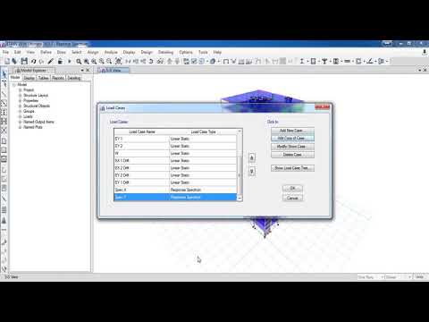 How to create Response Spectrum Analysis in Etabs (022)