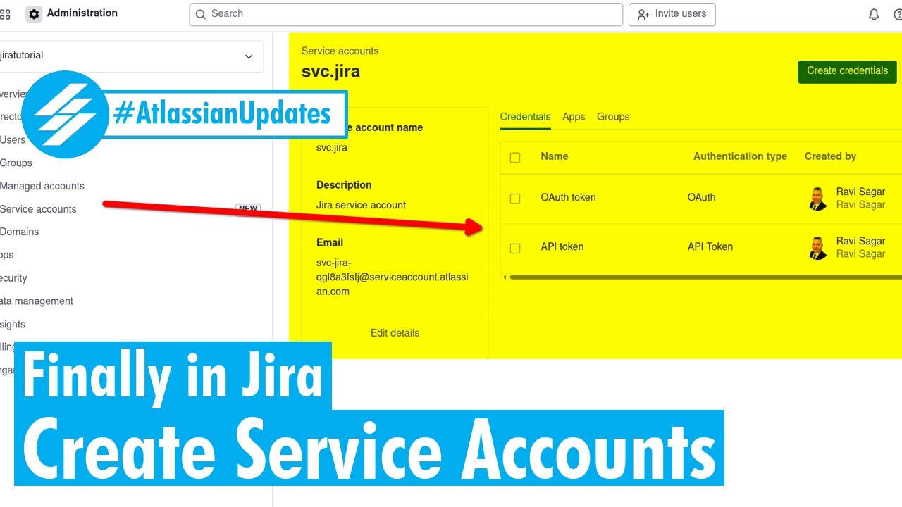 Atlassian Updates - Finally create Service Accounts in Jira