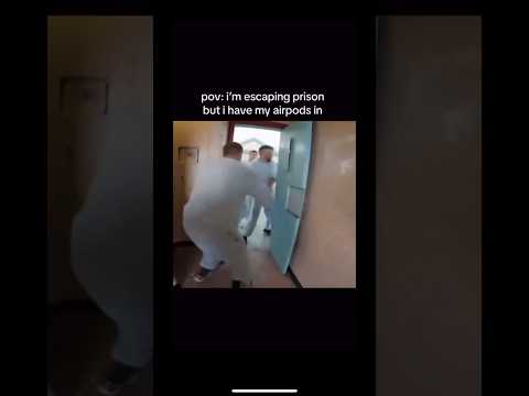 POV: prison escape with AirPods #barbie #prison #memes