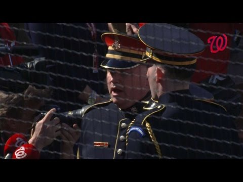 NYM@WSH: U.S. Army Chorus Quartet sings anthem