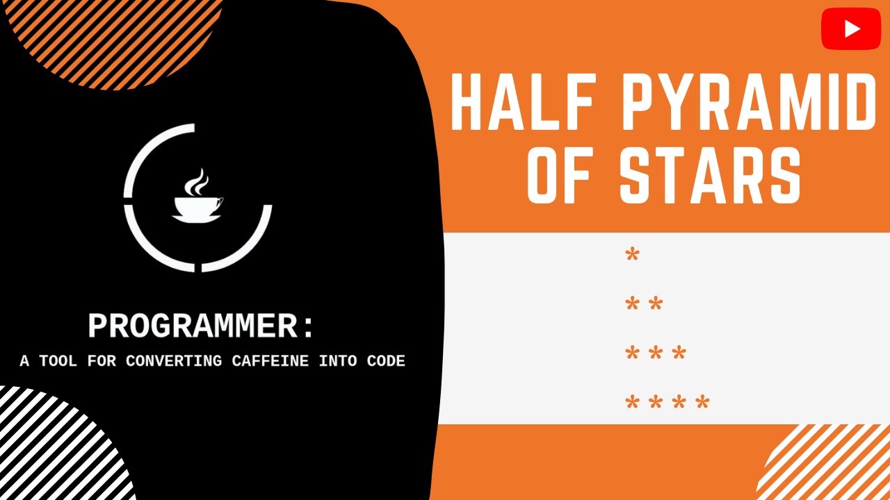 Half Pyramid Star Pattern | Java Programming | Python Guy #java #code #pattern
