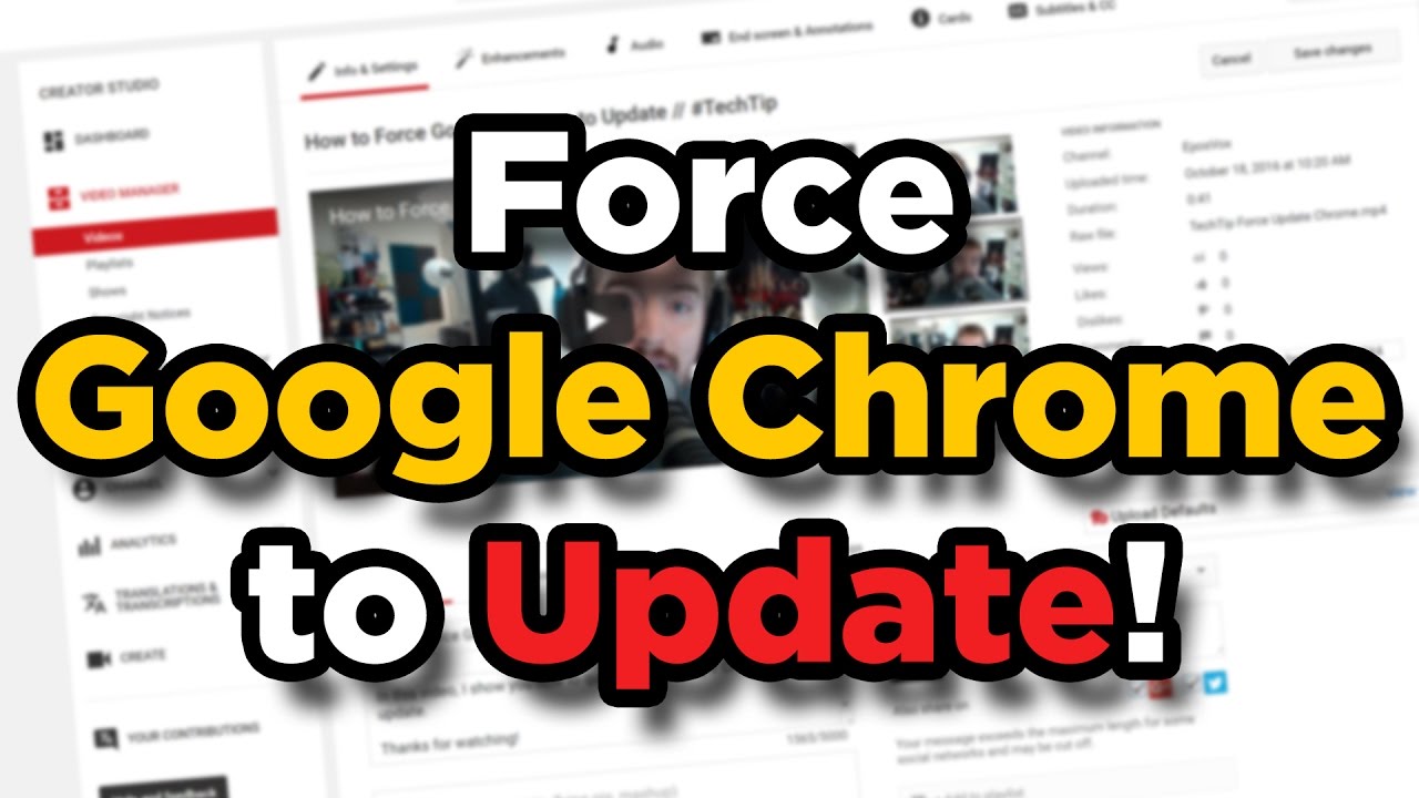 How to Force Google Chrome to Update // #TechTip
