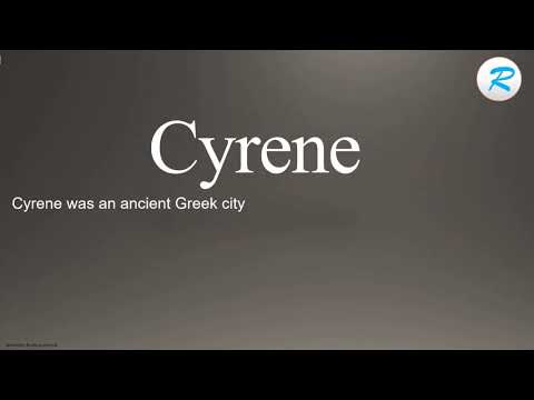 How to pronounce Cyrene