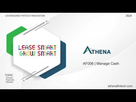 AF006 | How to manage cash with the help of Athena FinTech SaaS platform.